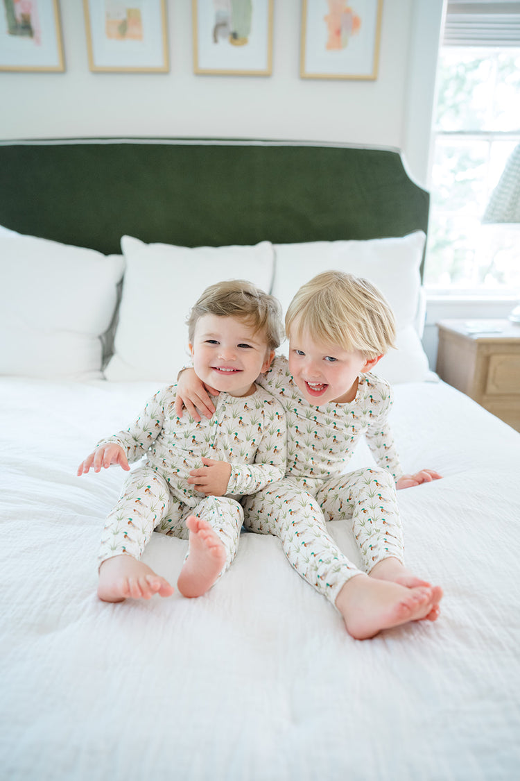 Toddler Bamboo Pajamas | Kids 2 Piece PJ Set | The Uptown Baby